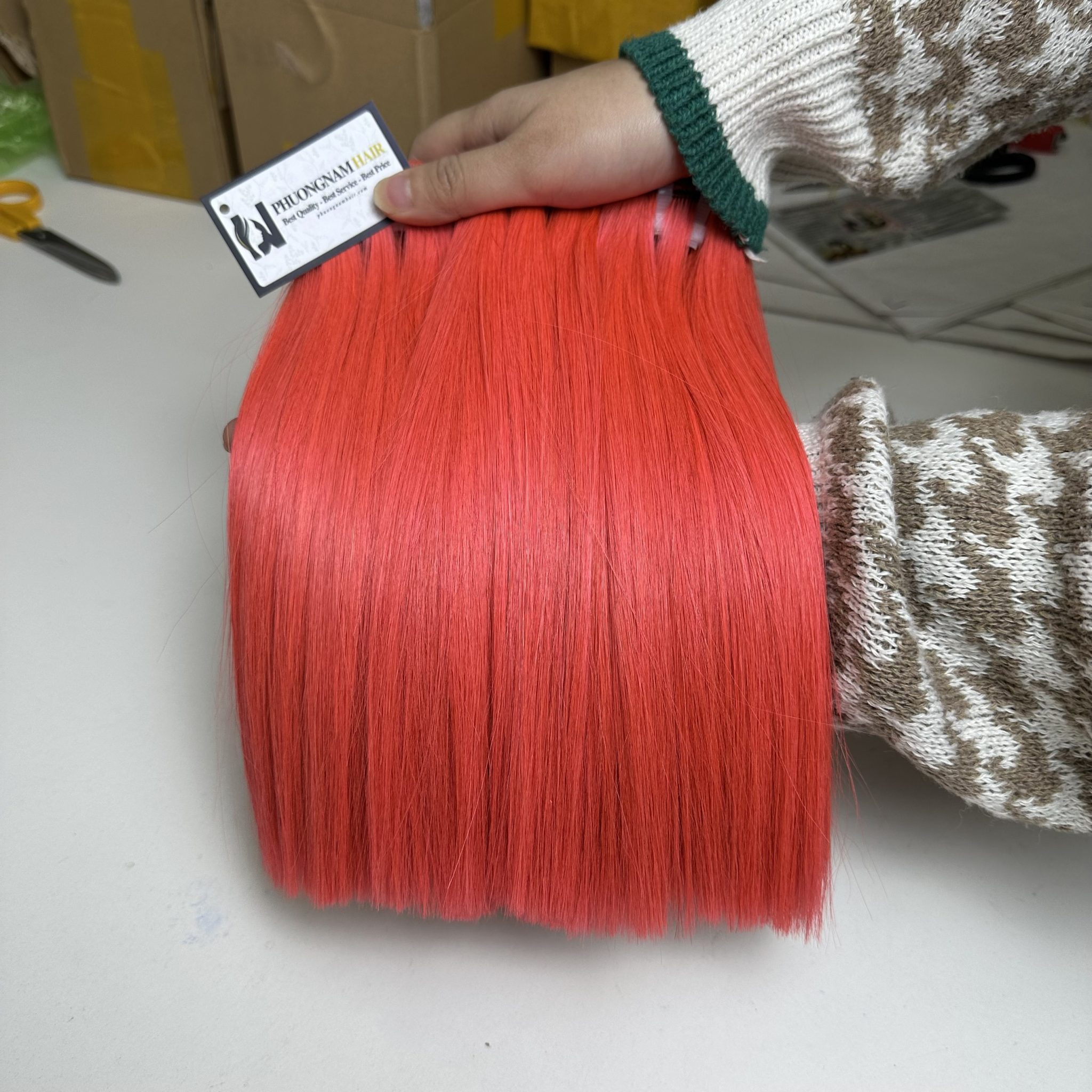 Pink Bone Straight Hair From Vietnam Manufacture – Phuong Nam Hair